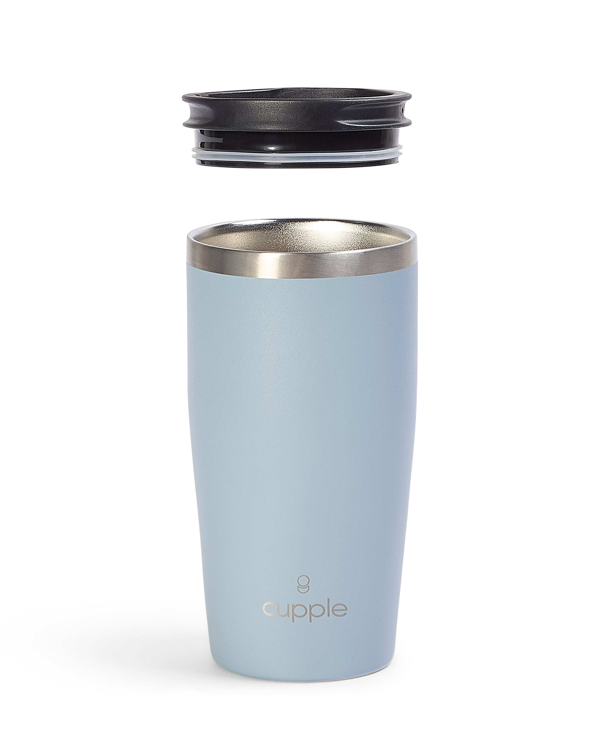 Arctic Blue Coffee Cup + Lid – Cupple
